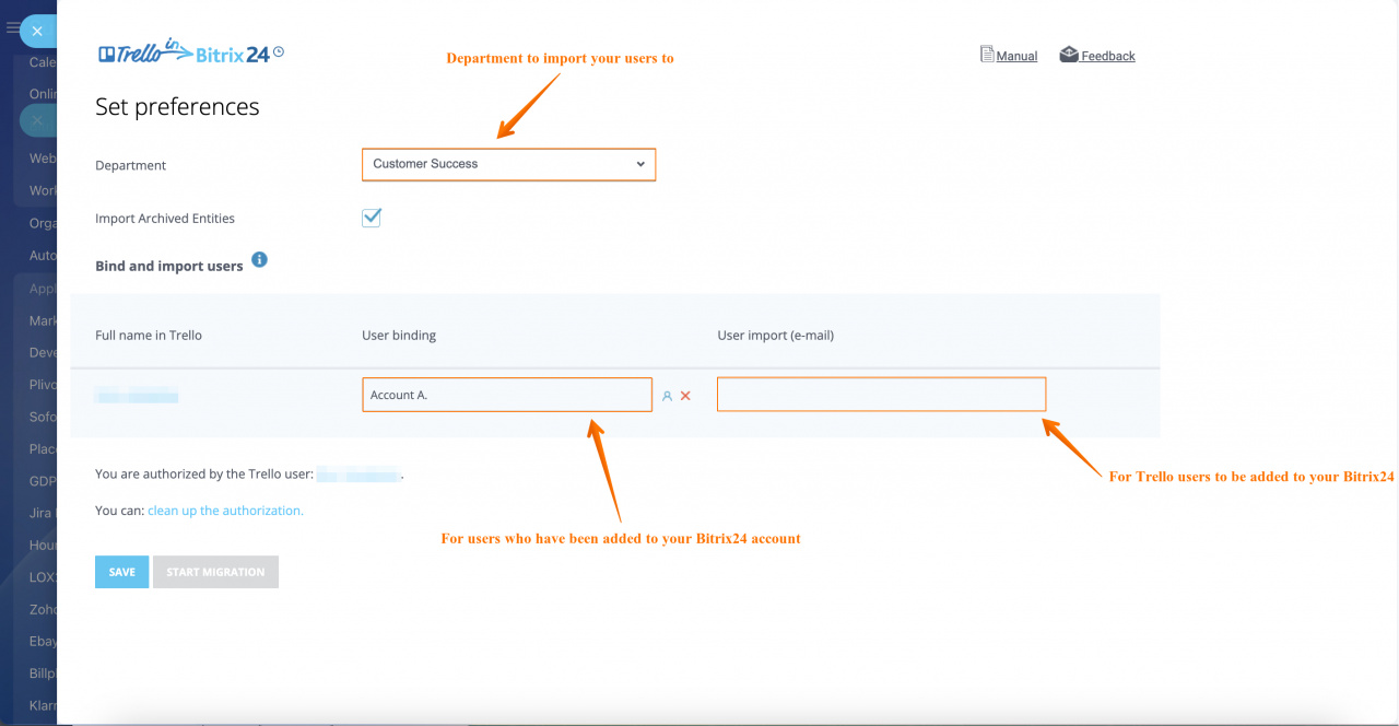 Trello data migration